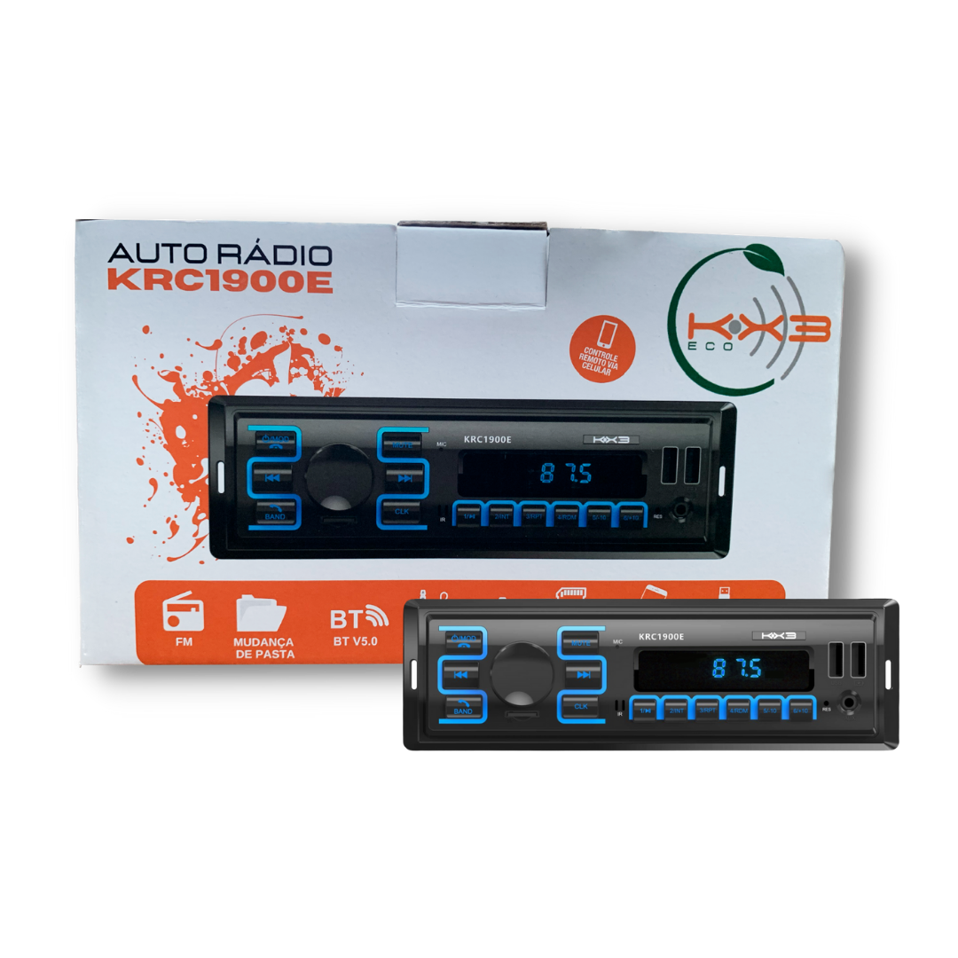 Rádio Automotivo MP3 Eco - KRC1900E - KX3 - Acessórios Automotivos