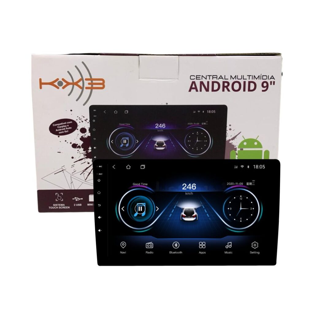 Multimídia Android 9″ – KRC5000 - KX3 - Acessórios Automotivos